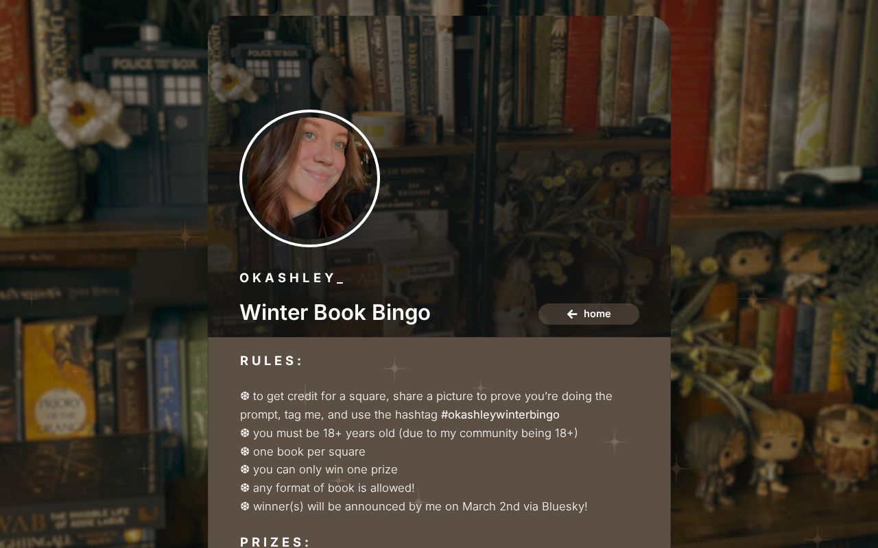 winter book bingo